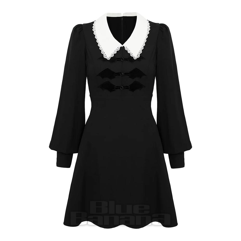 Hell Bunny Batilda Mini Dress (Black) | Blue Banana