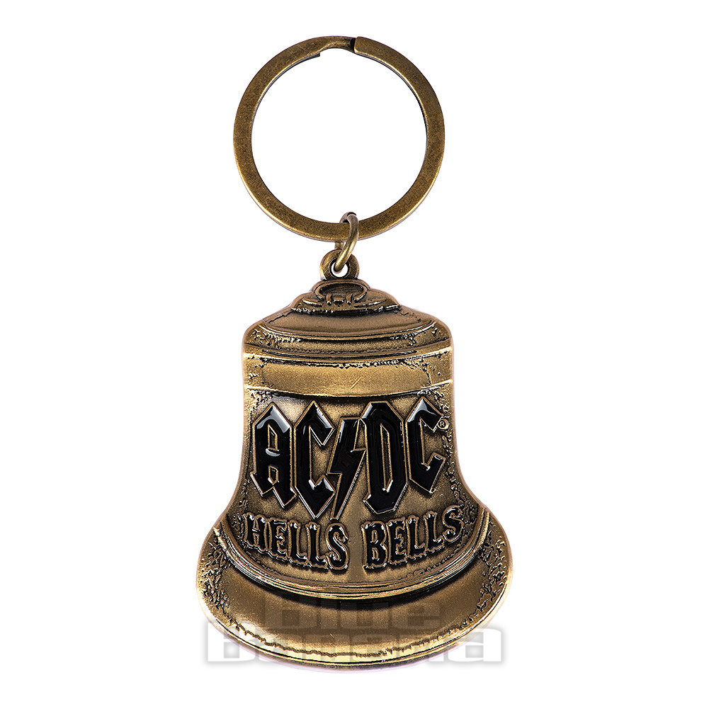 Official AC/DC Hells Bells Keychain (Gold) | Blue Banana Official Band ...