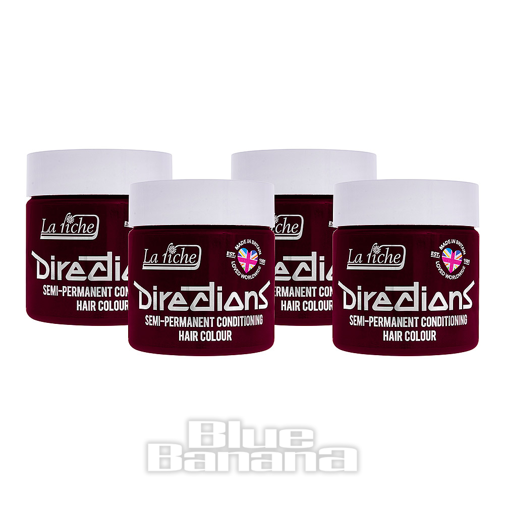 La Riche Directions Rubine Hair Dye | Red Semi Permanent Colour Multipack