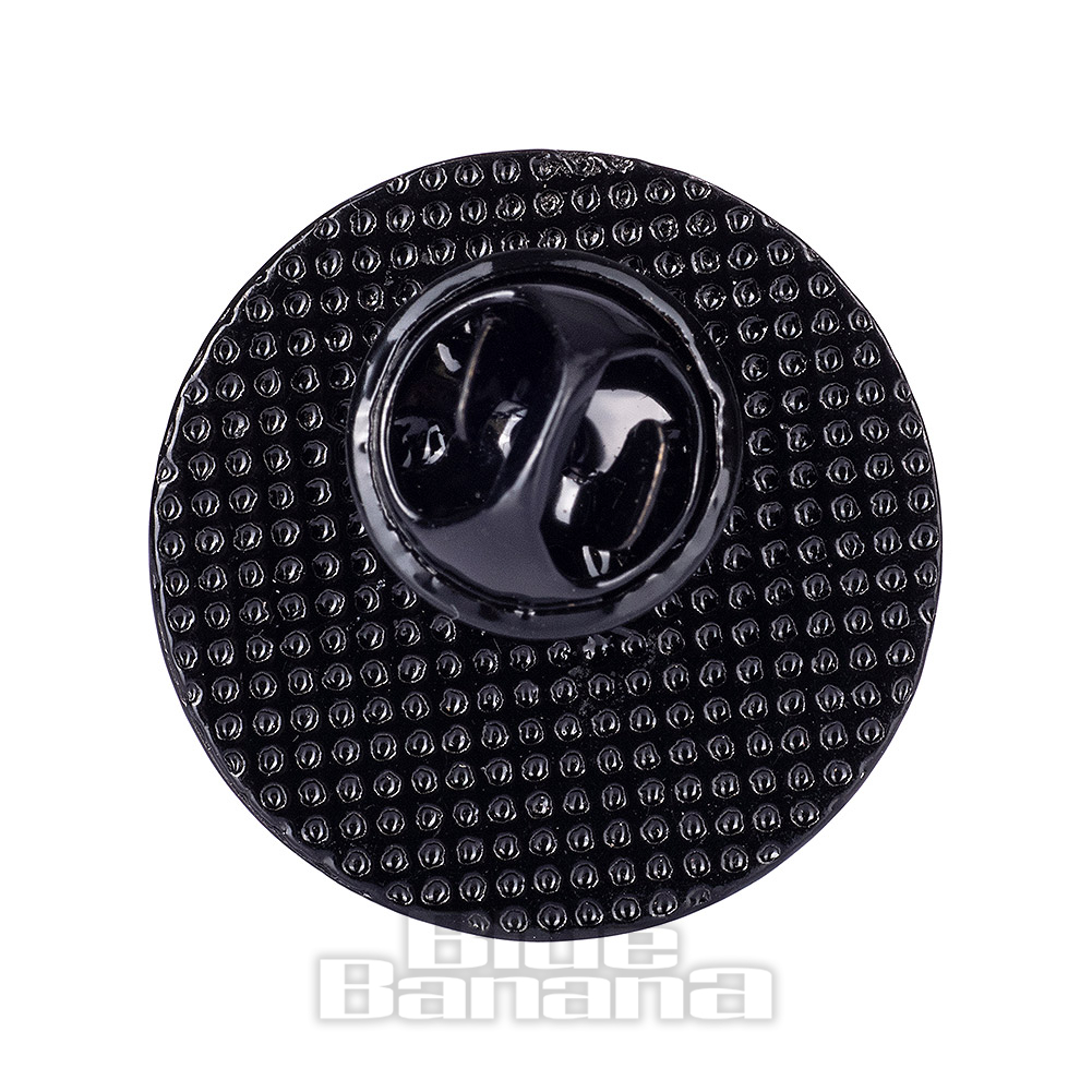 Blue Banana Smiley Face Pin Badge (Yellow) | Blue Banana