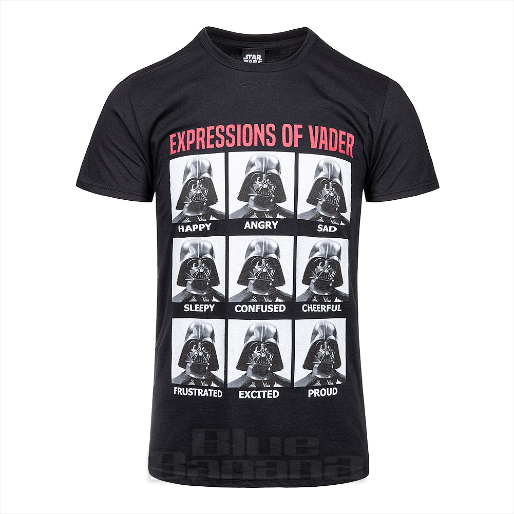 Official Star Wars Expressions Of Vader T-Shirt | Star Wars Merchandise