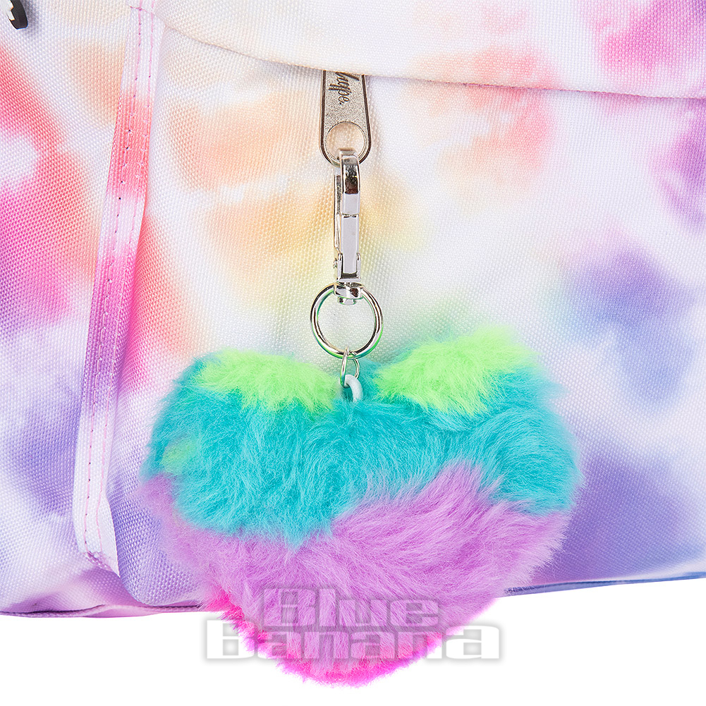 Hype Rainbow Heart Tie Dye Multicoloured Backpack | School Rucksack