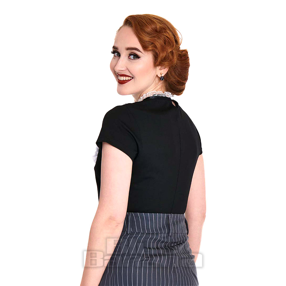 Voodoo Vixen Sheer Panel Top | Alternative Clothing