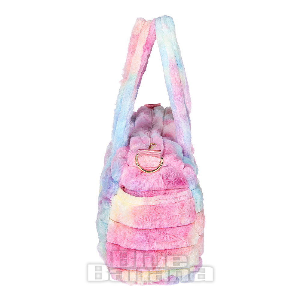 Blue Banana Fluffy Handbag (Pink/Yellow) | Blue Banana