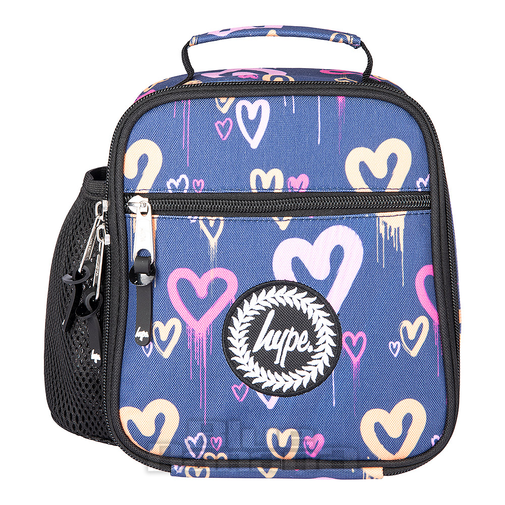 Hype Heart Drips Lunchbox Navy | School Bag