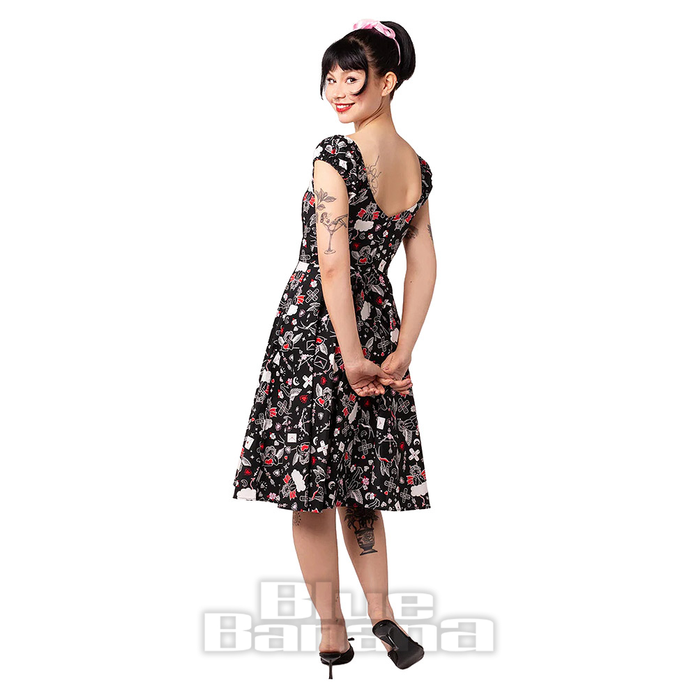 Hell Bunny Charlie Dress (Black) | Hell Bunny Fashion