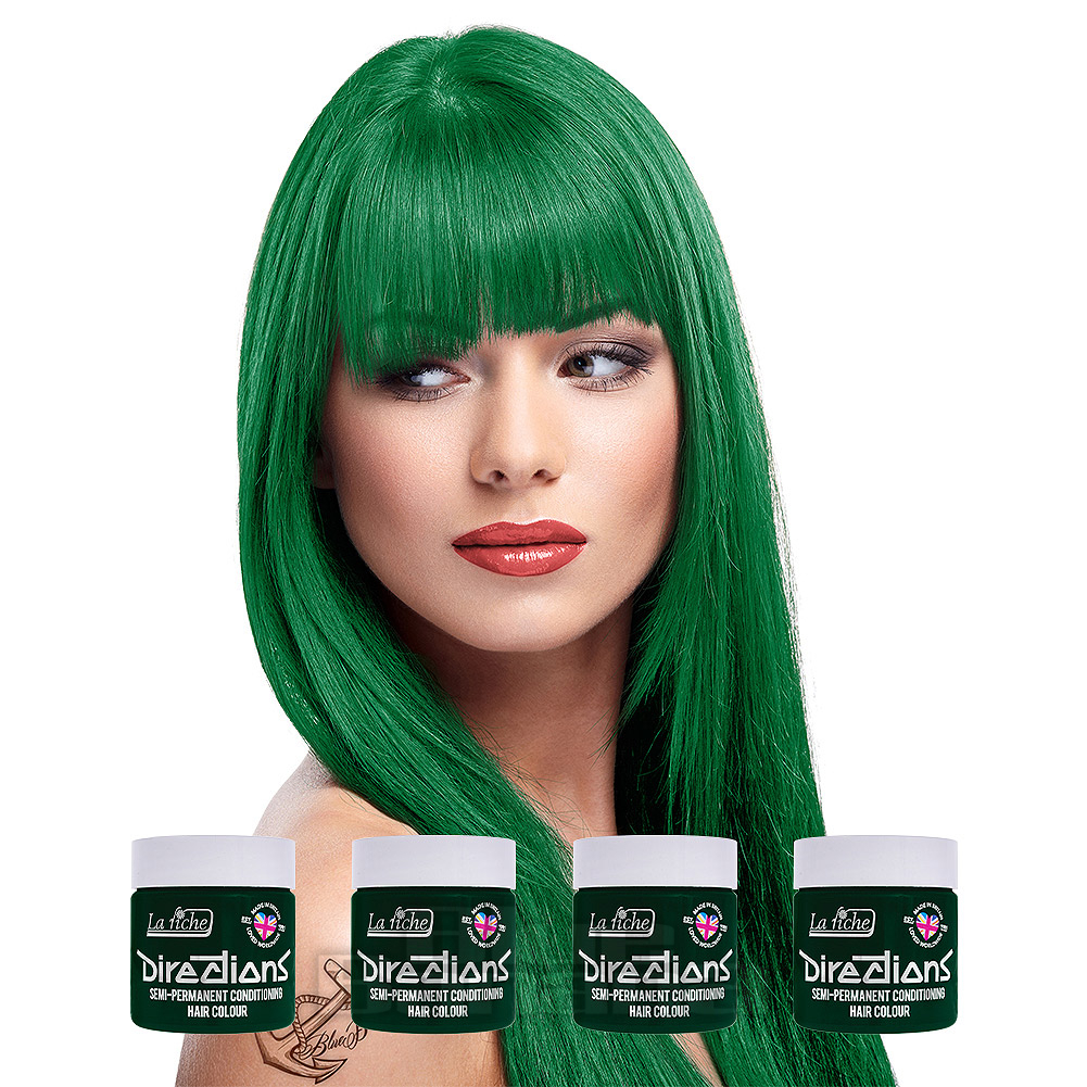 La Riche Directions Apple Green Semi-Permanent Colour Hair Dye 4 Pack