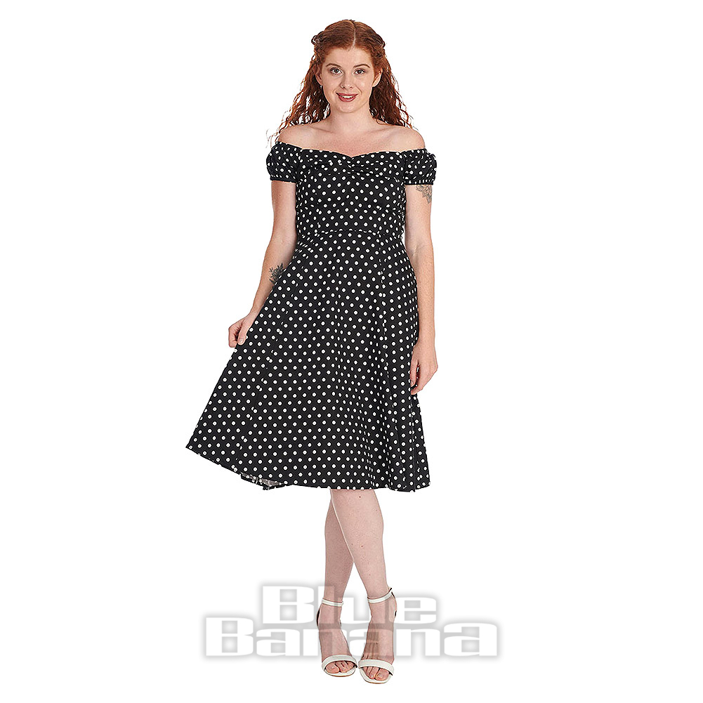 Banned Sweet Spot Black Dress | 50s Swing Dresses