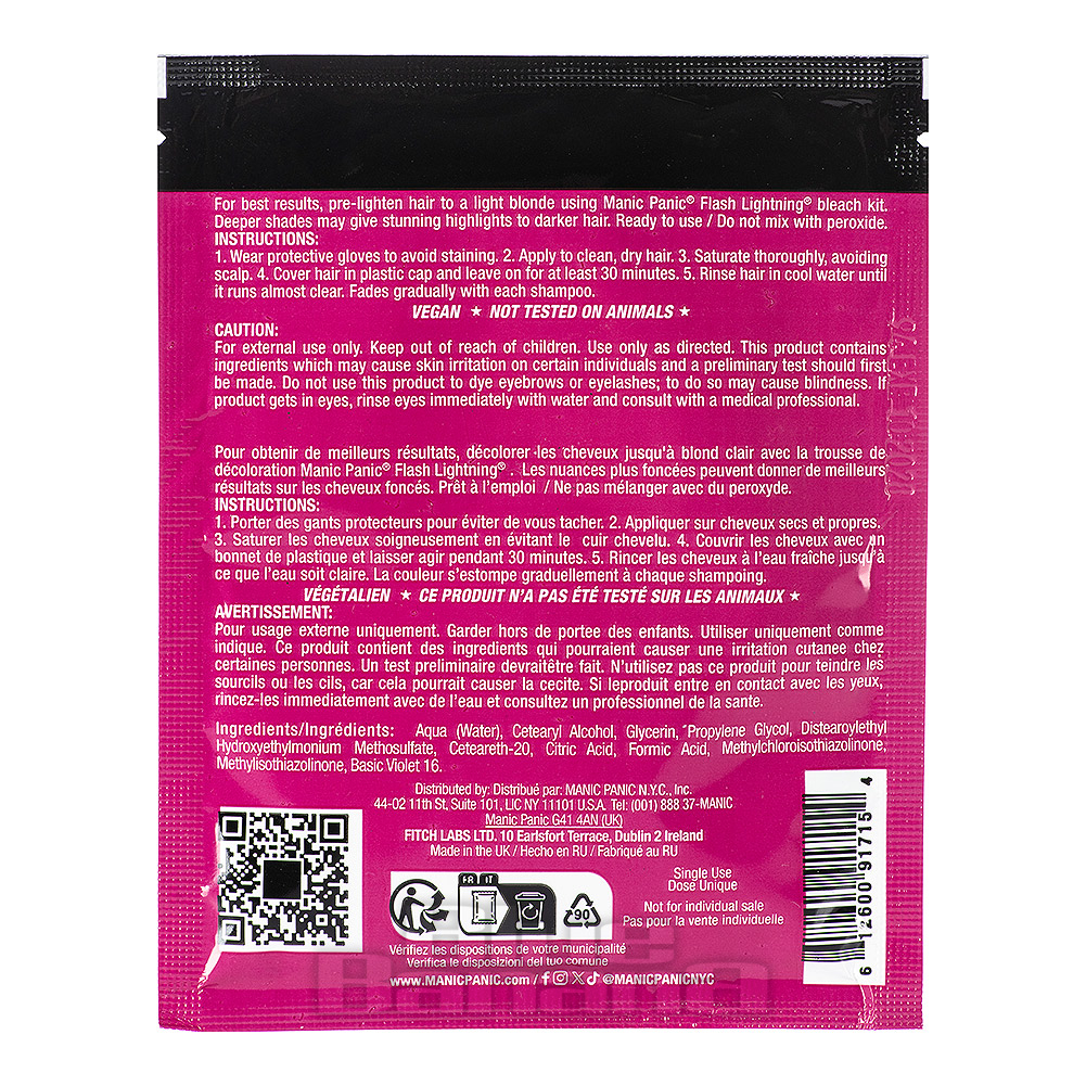 Manic Panic High Voltage Classic Cream Formula color Pouch (Hot Hot ...