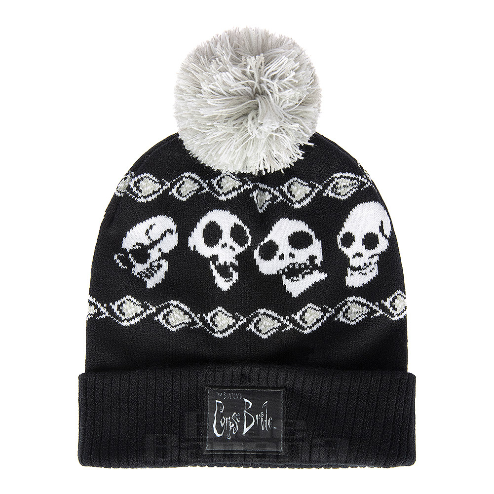 Corpse Bride Skeleton Bobble Hat | Movie Merch
