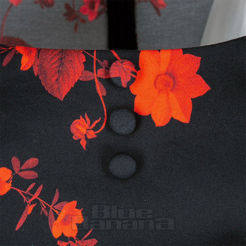 Bleeding Heart Red Flower Dress | Vintage Dresses