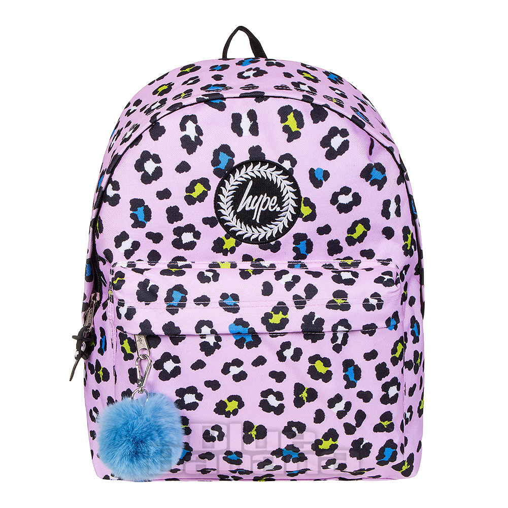 Hype Leopard Lilac Backpack | School Rucksack