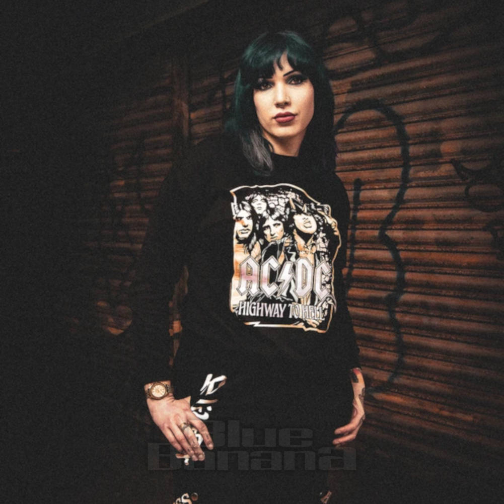 Official AC/DC Highway to Hell Crew Neck Sweatshirt (Black) | Official ...