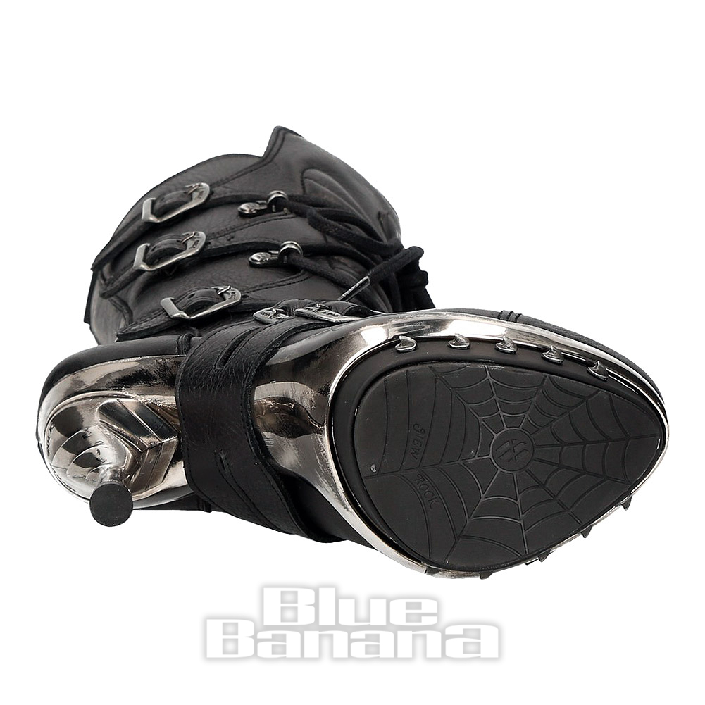 New Rock M-PUNK001-C1 Heeled Boots | Gothic New Rock Footwear