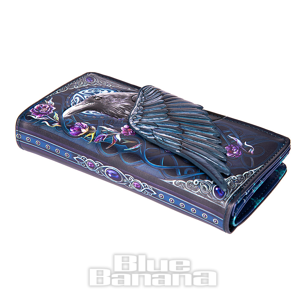 Nemesis Now Raven Flight Purse (Navy Blue) | Blue Banana