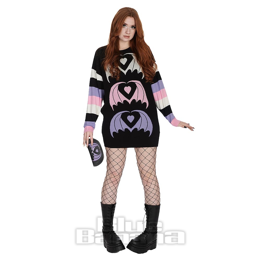 Banned Triple Bat Cosmo Jumper (Black) | Blue Banana