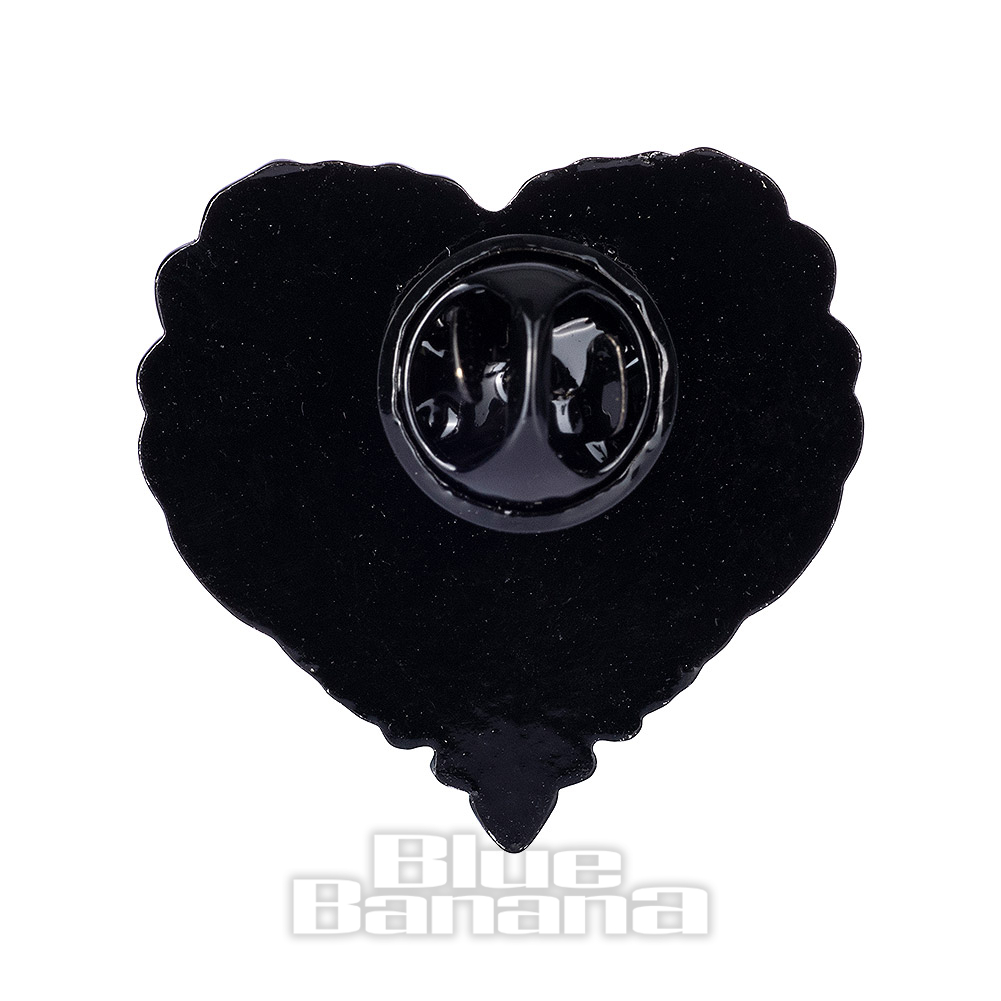 Blue Banana Ribcage Pin Badge (Black) | Blue Banana