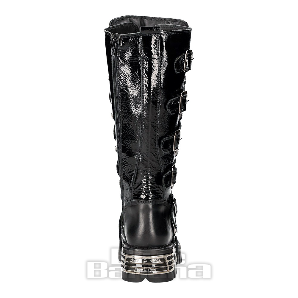 New Rock M.314-S6 Black Reactor High Boots | Gothic Shoes