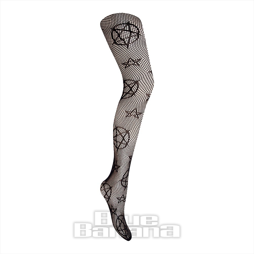 Pentagram Tights (Black) | Blue Banana