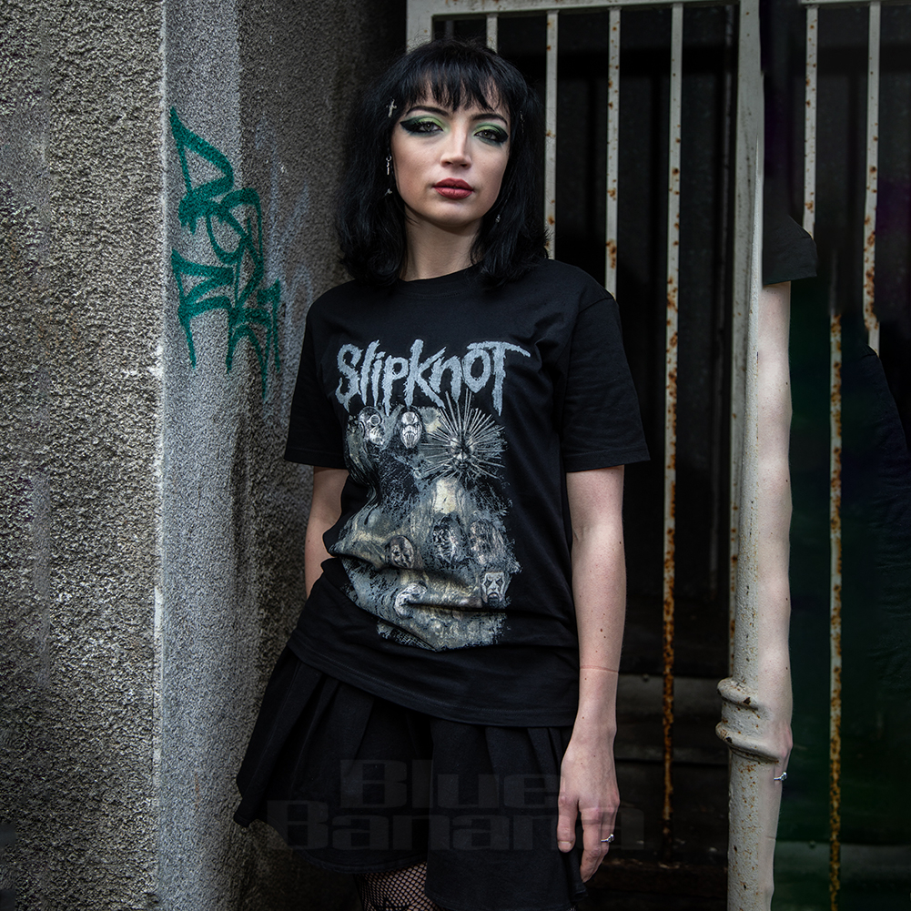 Official Slipknot Skull Group T Shirt (Black) | Official Band ...