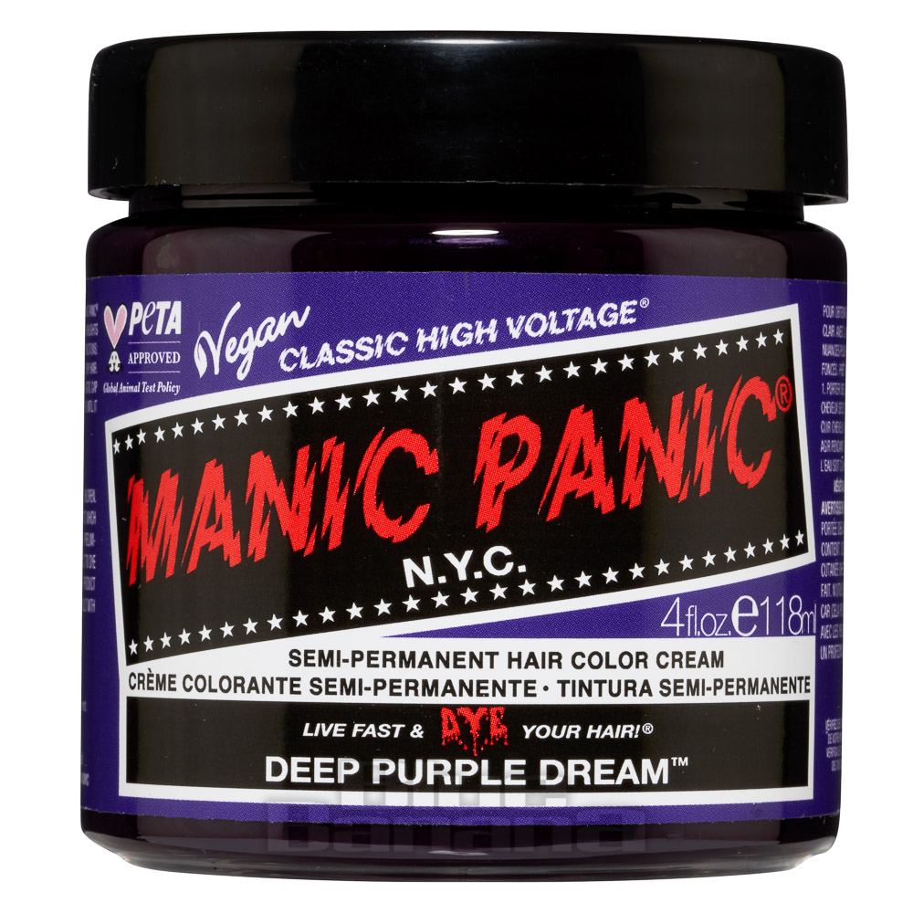 Manic Panic Semi Permanent Deep Purple Dream Hair Dye | Classic High ...