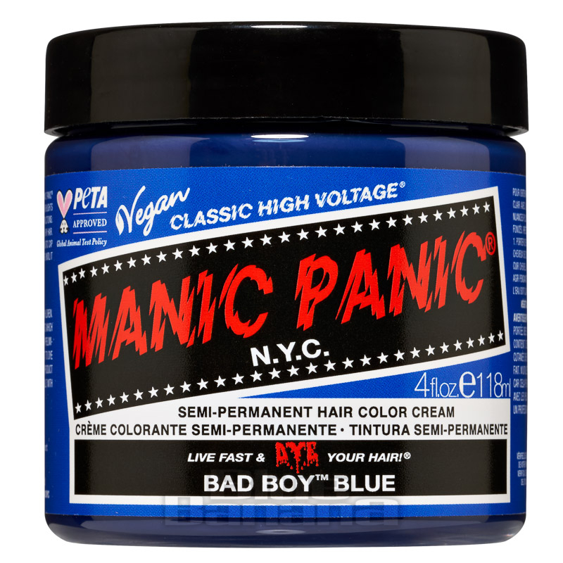Manic Panic High Voltage Bad Boy Blue Hair Dye | Semi Permanent Colour