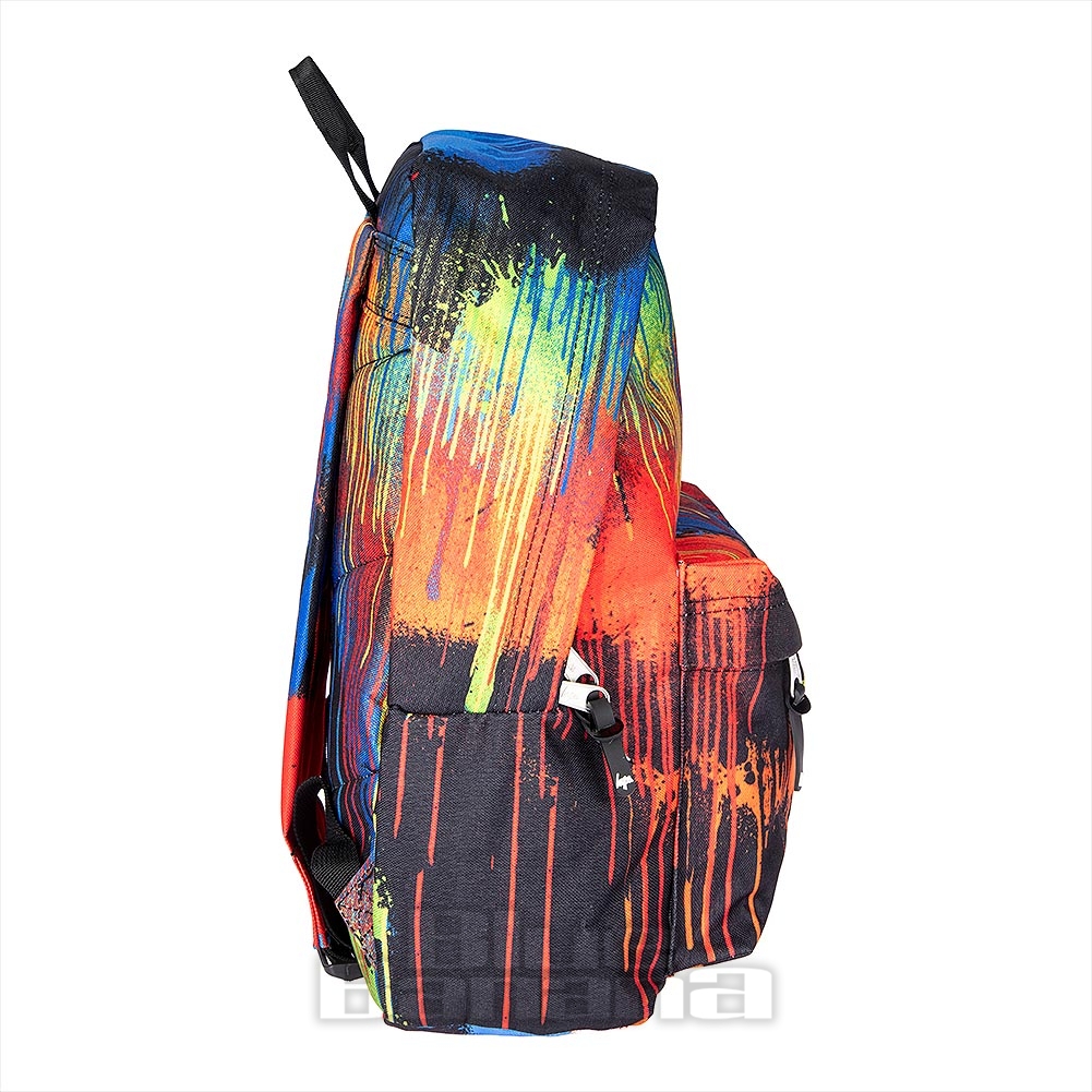 Hype Spray Paint Backpack (Black) | Blue Banana