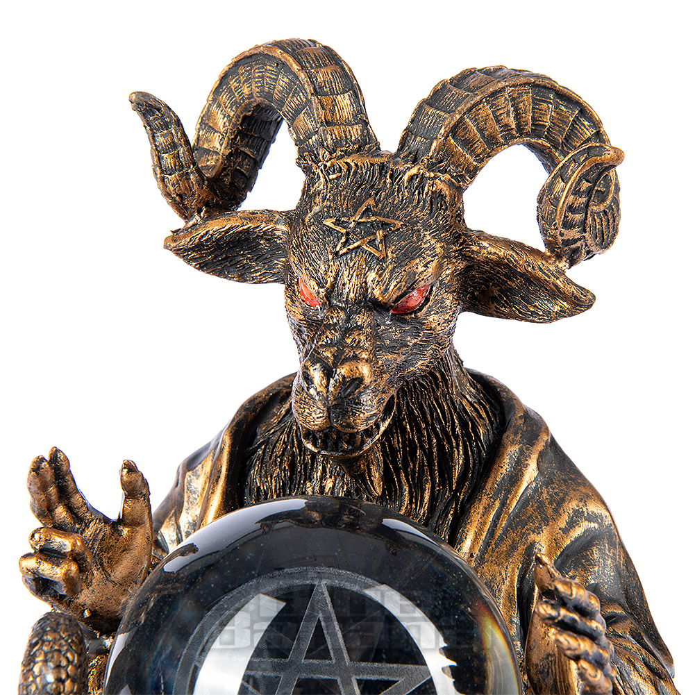 Nemesis Now Orbuculum of the Baphomet Figurine | Gothic Homeware