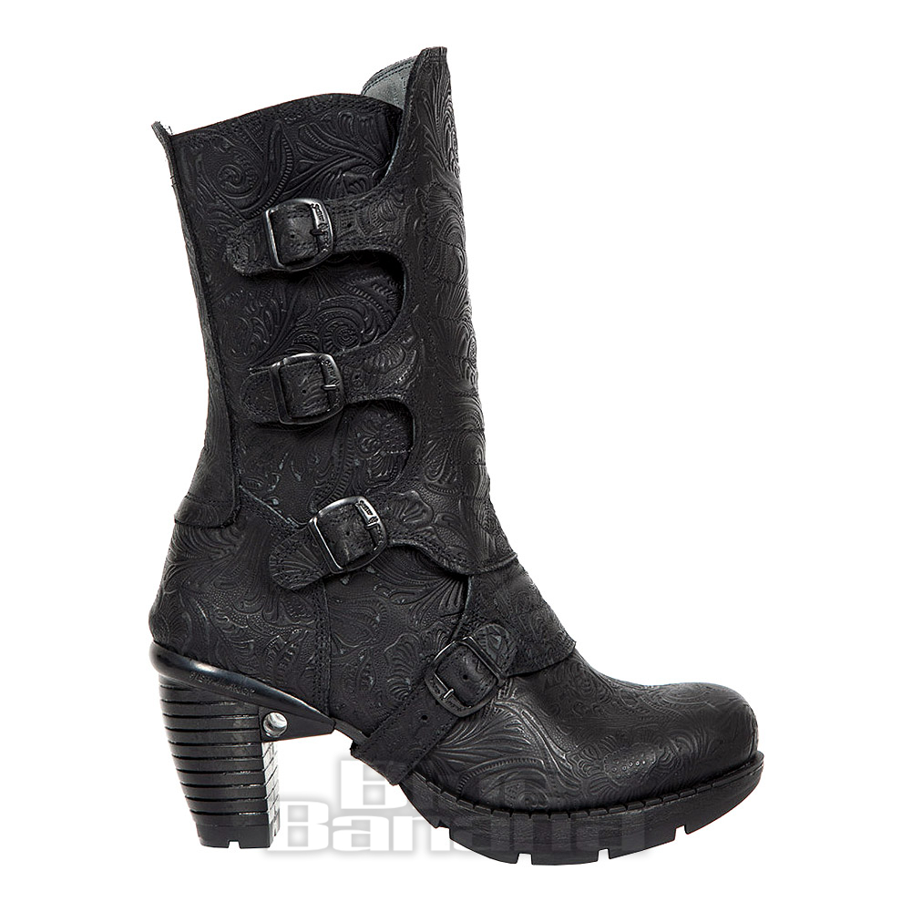 New Rock TR003X-S3 Trail Heeled Core Boot | Gothic New Rock Footwear