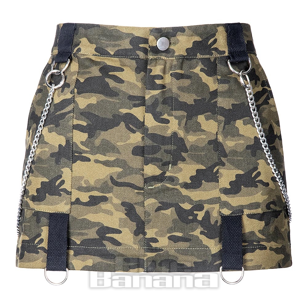 Third Identity Velocity Combat Camo Maxi Skirt (Multicoloured) | Blue ...