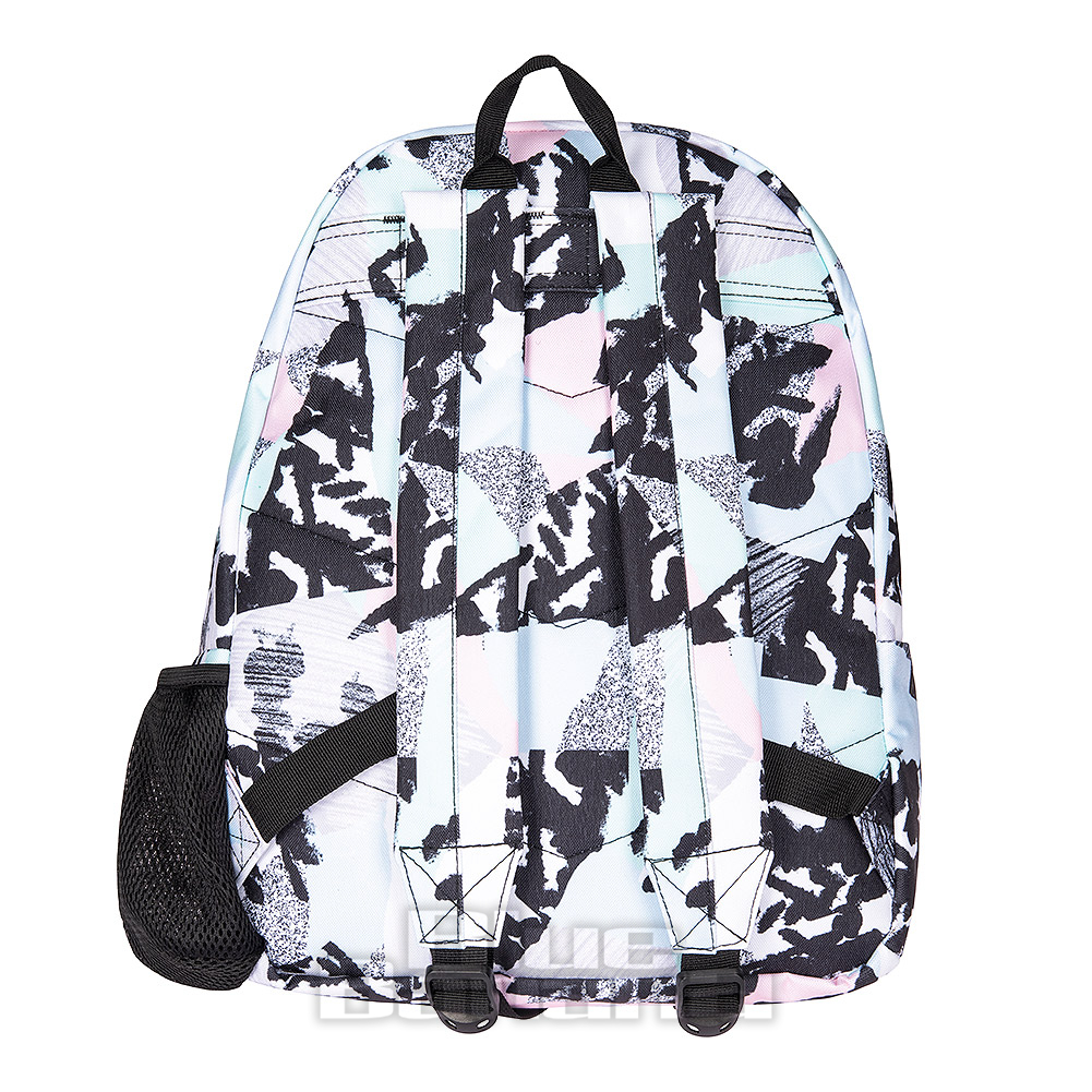 Hype Pastel Abstract Pom Pom Backpack, Back To School Bag