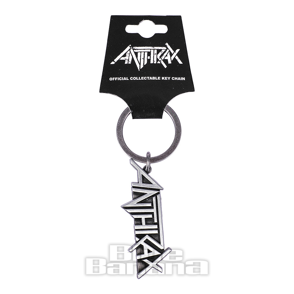 Official Anthrax Logo Keychain (Silver) | Official Band Merchandise US