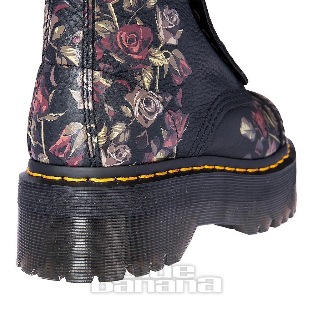 Dr Martens Sinclair Decayed Roses Boots | Leather Doc Martens Boots