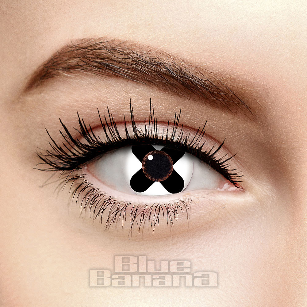 White Cross Coloured Contact Lenses (30 Day) | Coloured Contacts