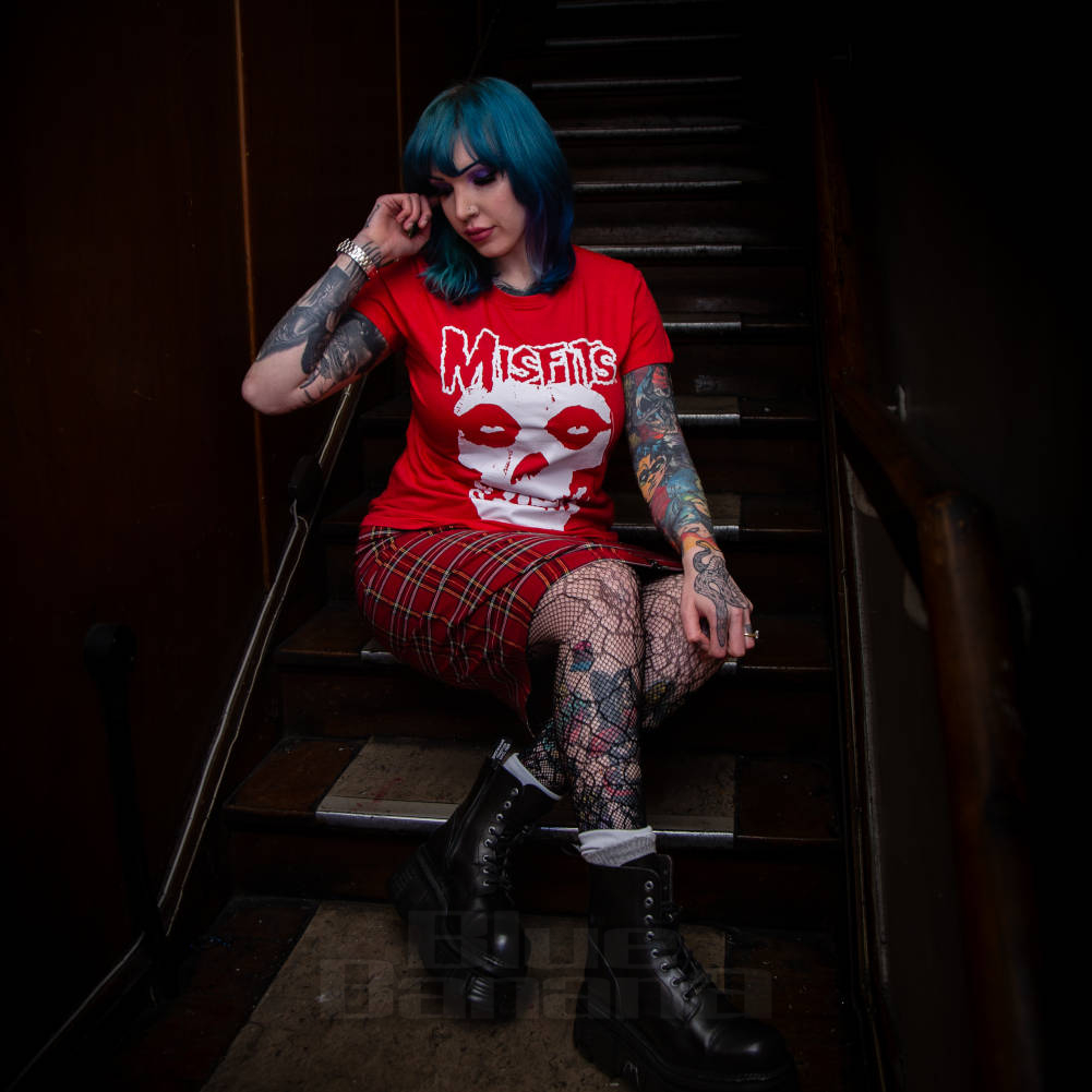Official Misfits Logo Red T-Shirt | Band Merch Tops