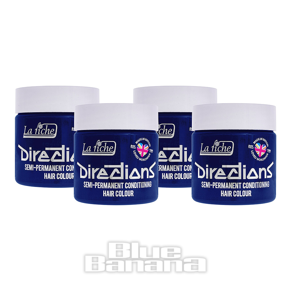 La Riche Directions Lagoon Blue Semi-Permanent Colour Hair Dye 4 Pack