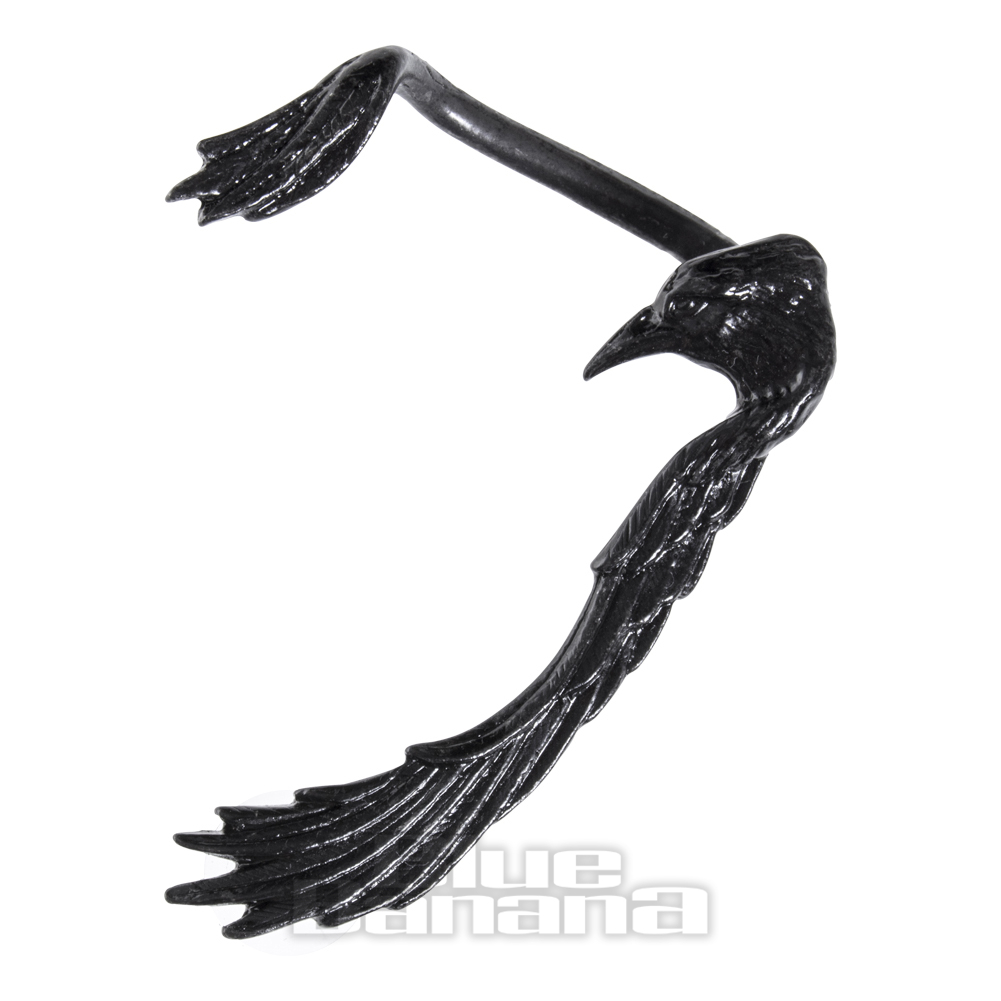 Alchemy Gothic Raven Ear Wing Left Earring, Ear Piercing Jewellery