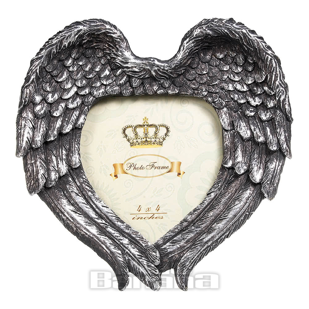 Alchemy Gothic Winged Heart Photo Frame, Steampunk Gift UK