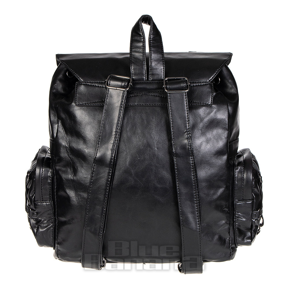 Banned Black Pentagram Heart Backpack | Blue Banana UK