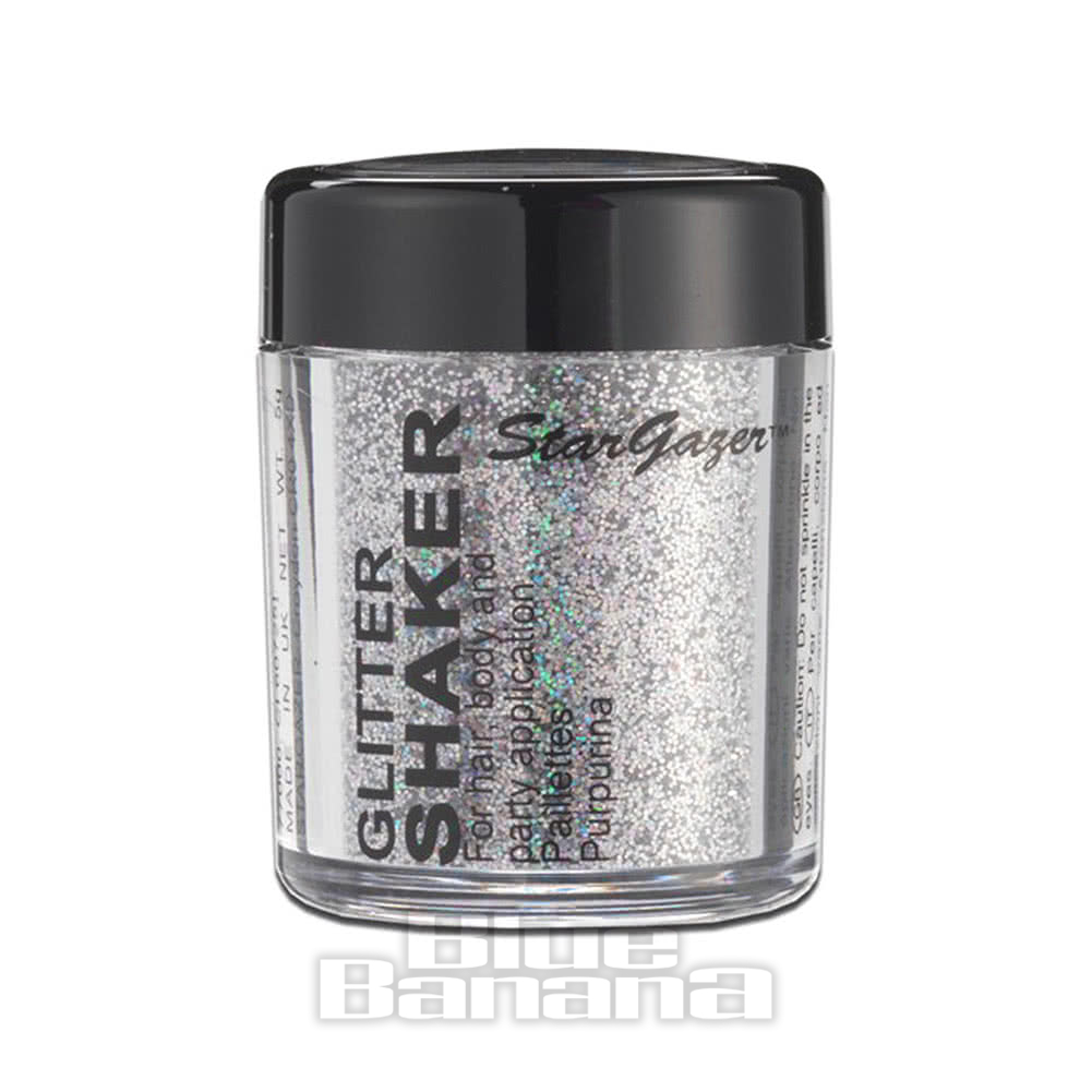 Stargazer Silver Glitter Shaker, Body Glitter Cosmetics UK
