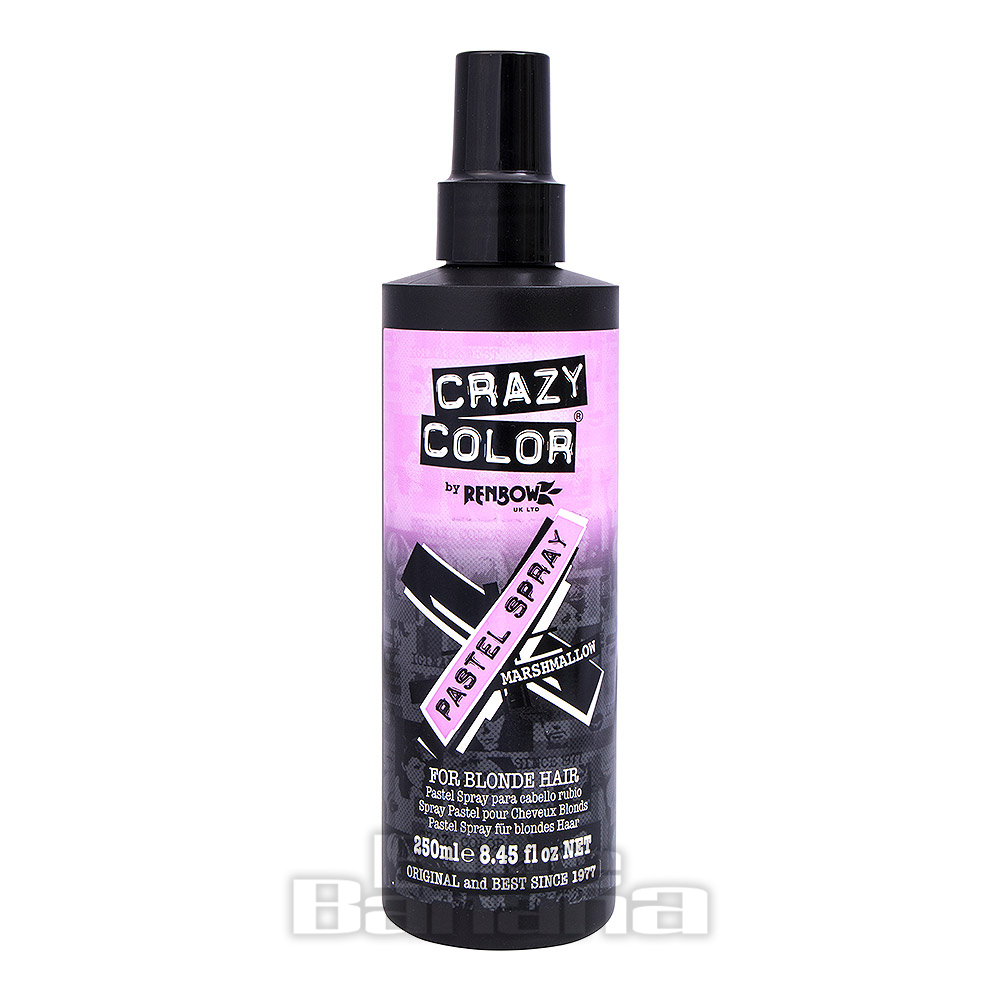 Crazy Color Temporary Pastel Marshmallow Hair Spray 250ml, Renbow