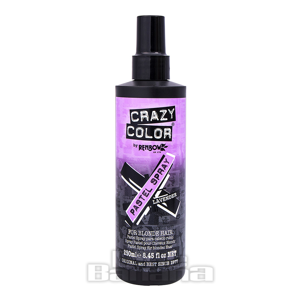 Crazy Color Temporary Lavender Pastel Hair Spray 250ml, Festival