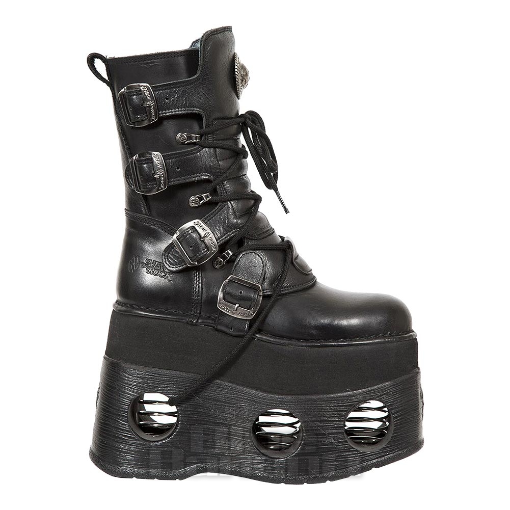 New Rock M.373-S30 Metallic Space Platform Boots | UK Supplier