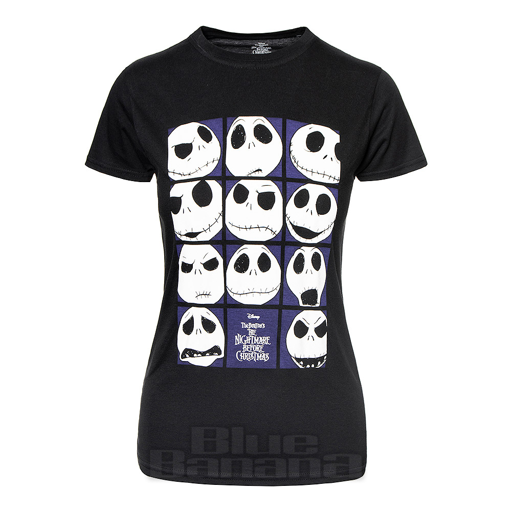 Nightmare Before Christmas Blockheads T Shirt, Disney Tee