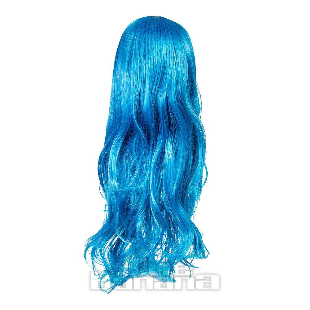 bright blue wig