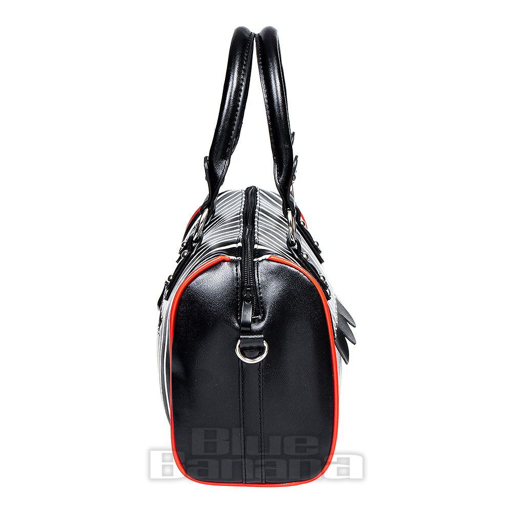Banned Heart In Another World Bag, Striped Vintage Handbag
