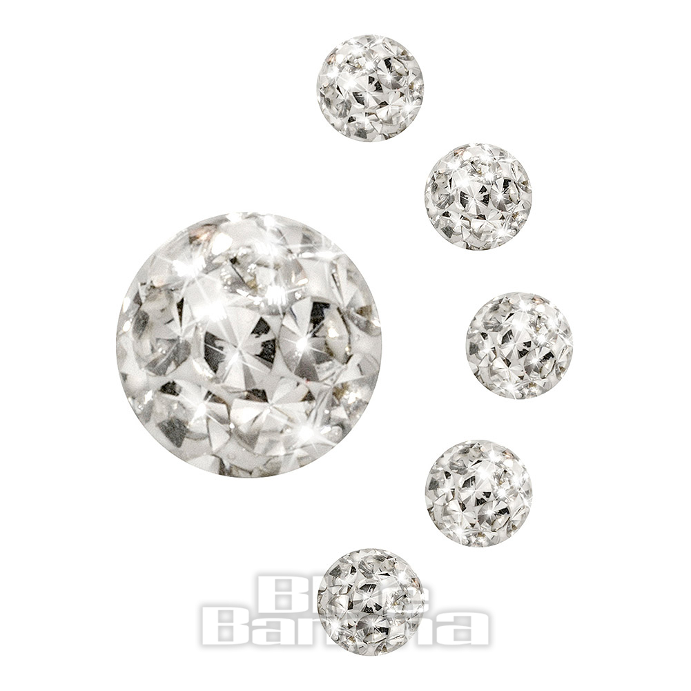 Blue Banana Glitter Ball 4mm Piercing Add On Jewellery | Blue Banana UK