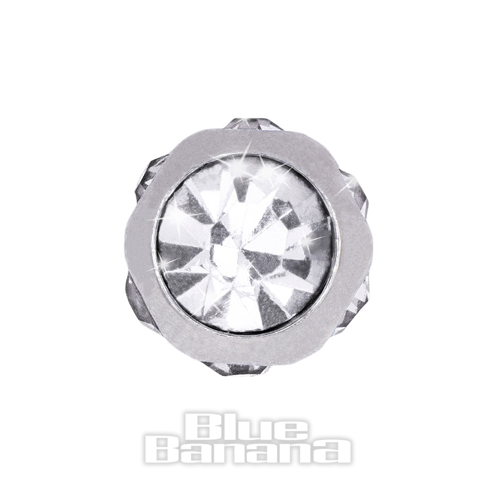 Blue Banana 6mm Crystal Jewelled Ball, Piercing Add On