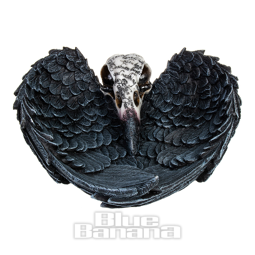 Nemesis Now Edgars Raven Trinket Holder, Gothic Home Decor