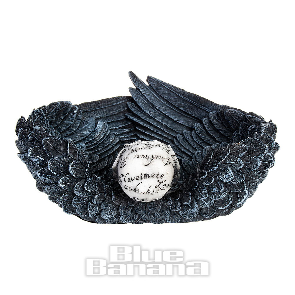 Nemesis Now Edgars Raven Trinket Holder, Gothic Home Decor